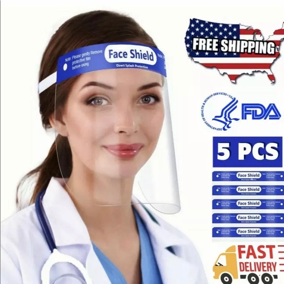 Face shields | Accessories | Face Shield Protective Mask 5 Psc Set ...